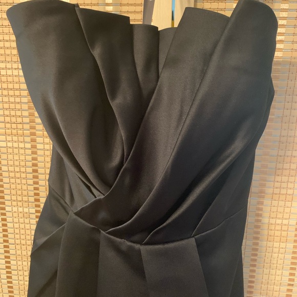 Vera Wang | Dresses | Vera Wang Black Floorlength Bridesmaid Dress ...